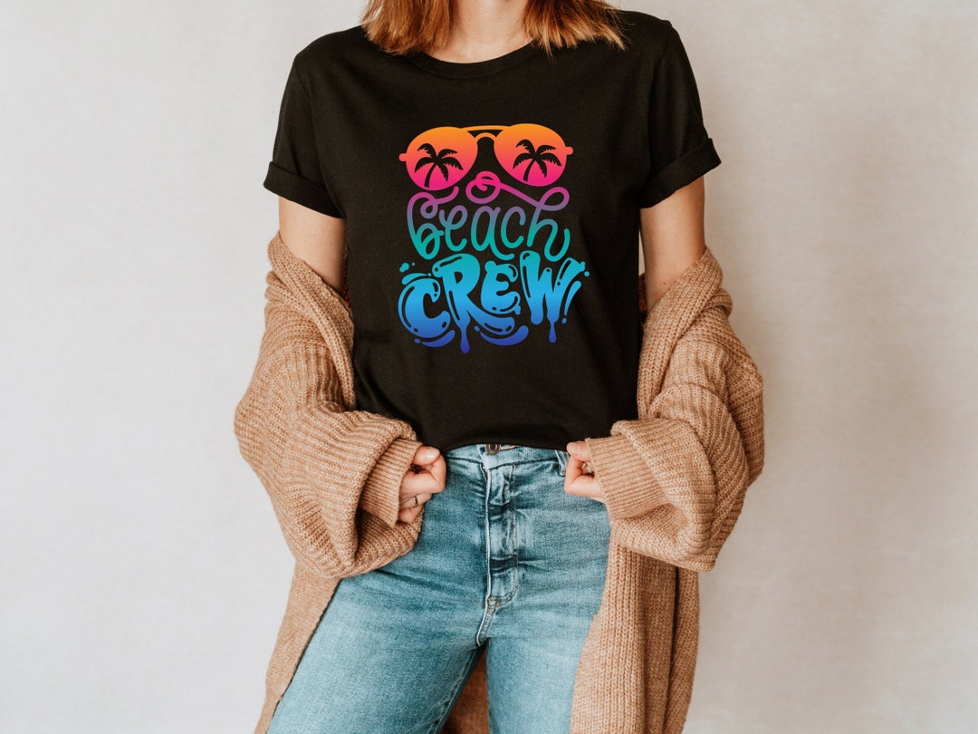 Beach Crew Shirt,beach 2024 Shirts,girls Beach Shirt,group Beach Shirts ...