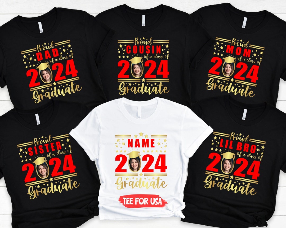 Proud Grad Family Tshirts,class of 2024,senior 2024,high School Grad ...