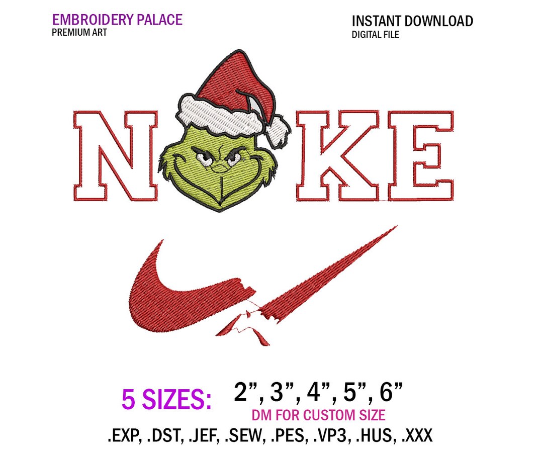 Grinch Christmas Machine Embroidery Design - Etsy UK