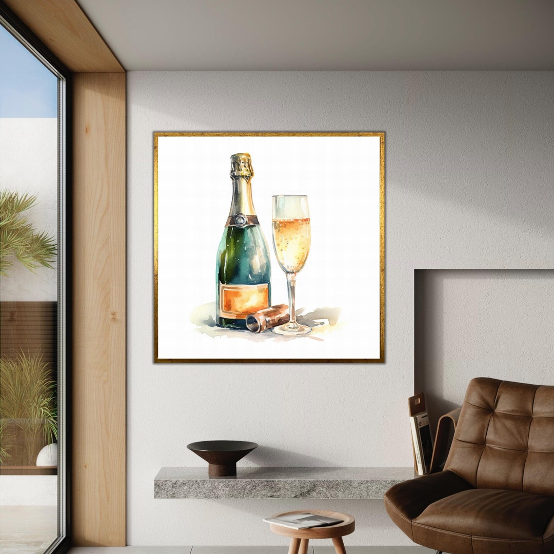 Dom Perignon Champagne Bottles Wall Art Canvas Print - Etsy