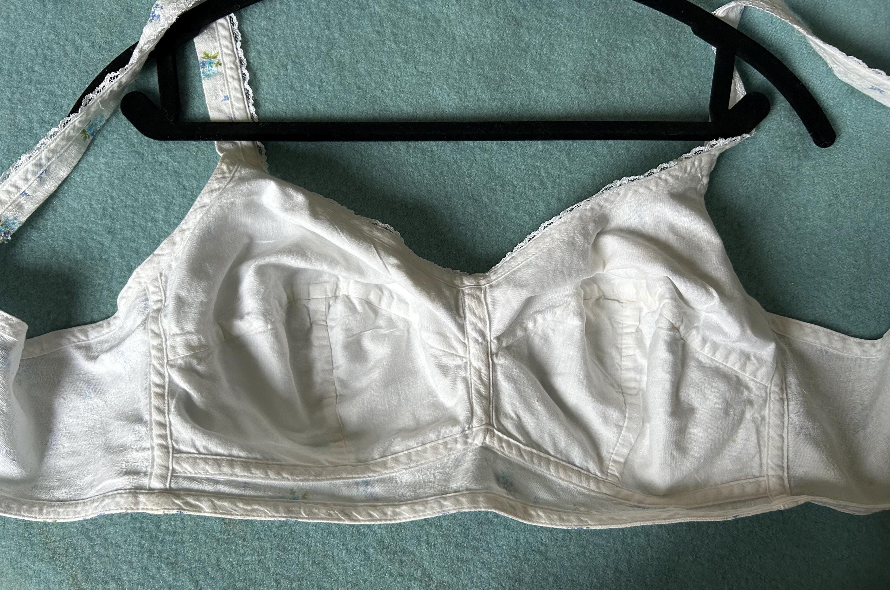 Bralette Bra Brassiere Vintage Underwear Size 36D 85D Cotton Lingerie ...