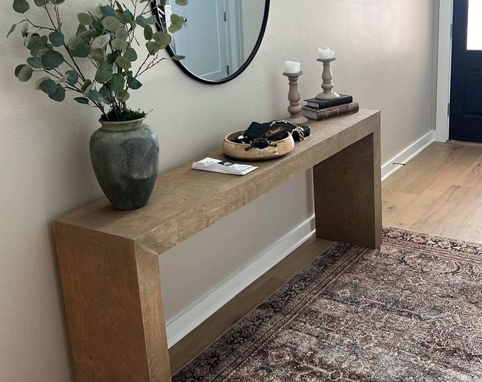 The norma Console Table Custom Birch Console Table, Entry Table, Sofa Table - Etsy
