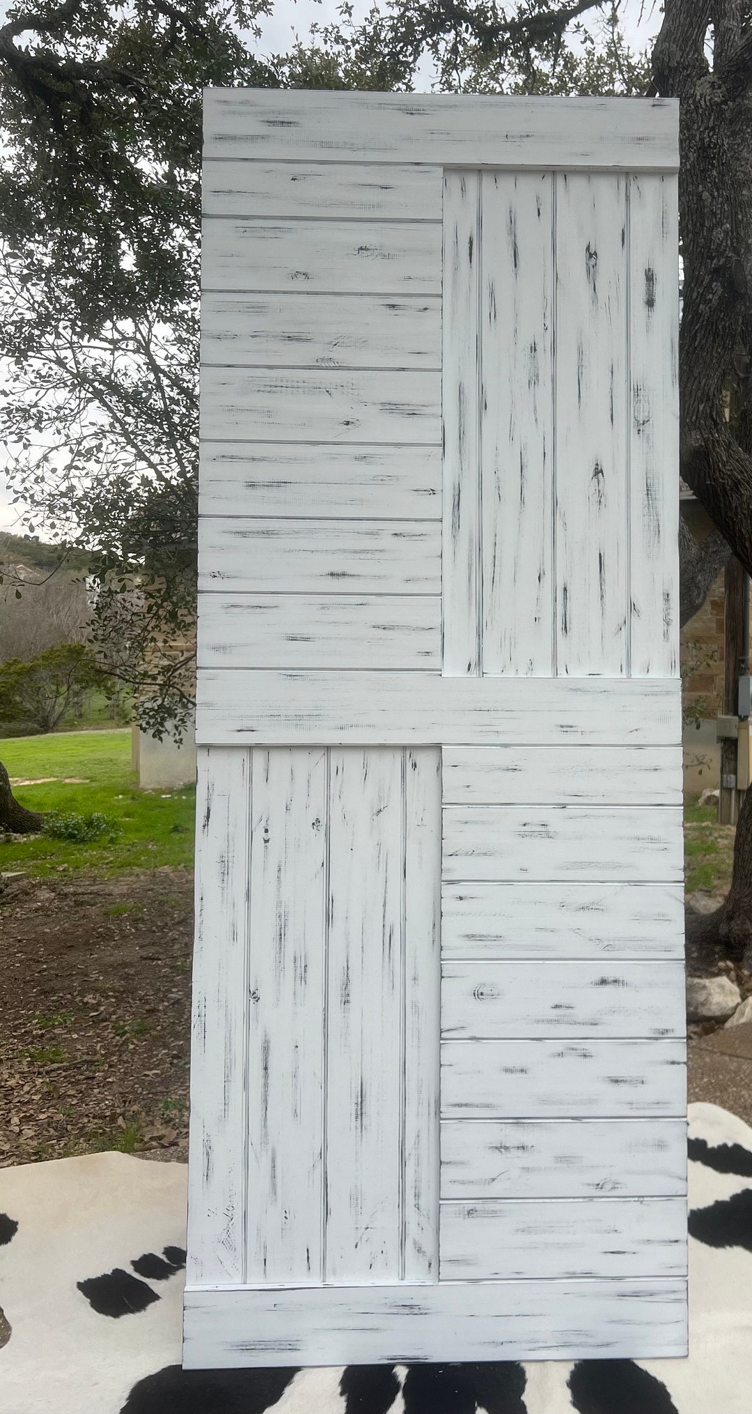 The “distressed Duane”” is an S Style Custom Barn Door Combining Rustic ...