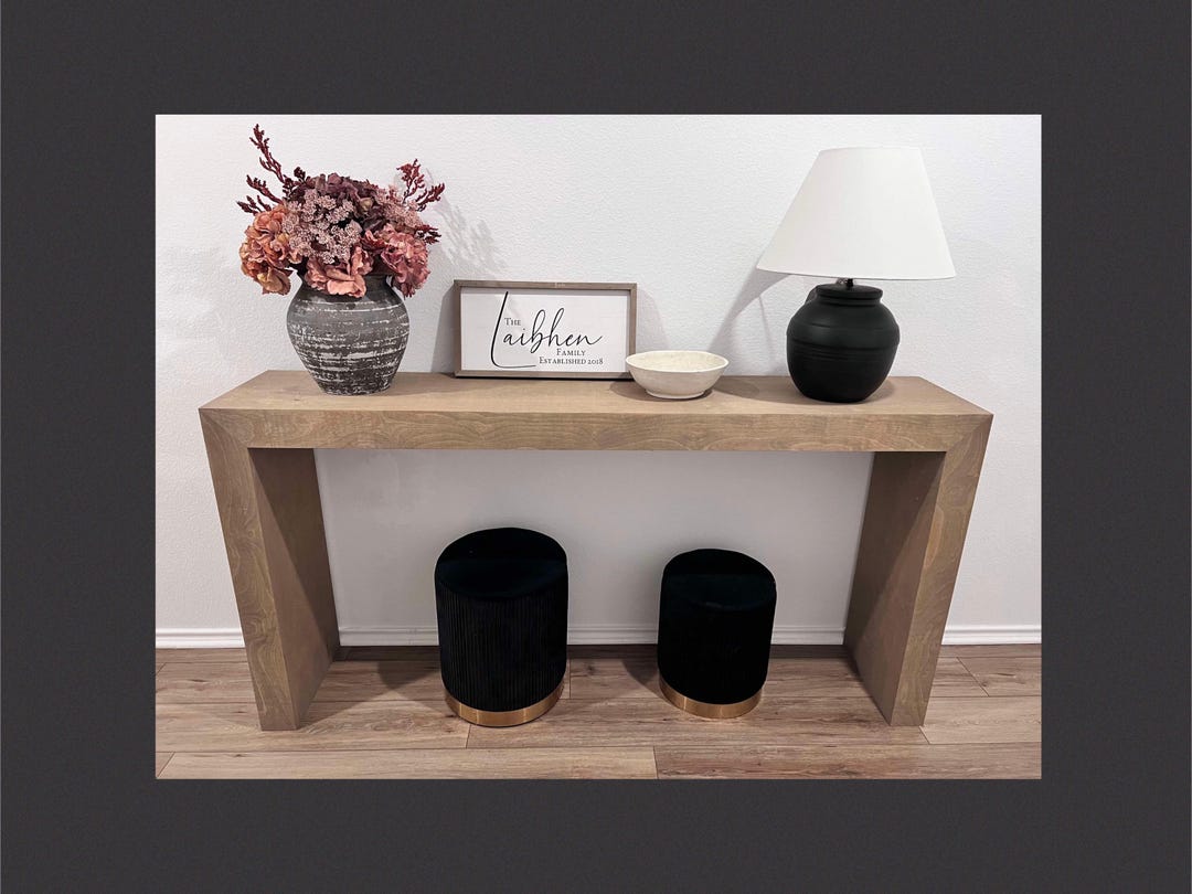 The “norma” Console Table - Custom Birch Console Table, Entry Table, Sofa Table - Etsy