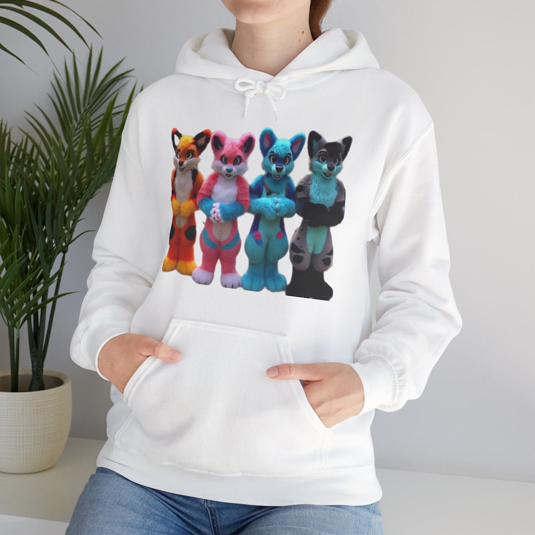 Furry Friends, Group of Furries, Furry Hoodie, Furry Sweatshirt ...