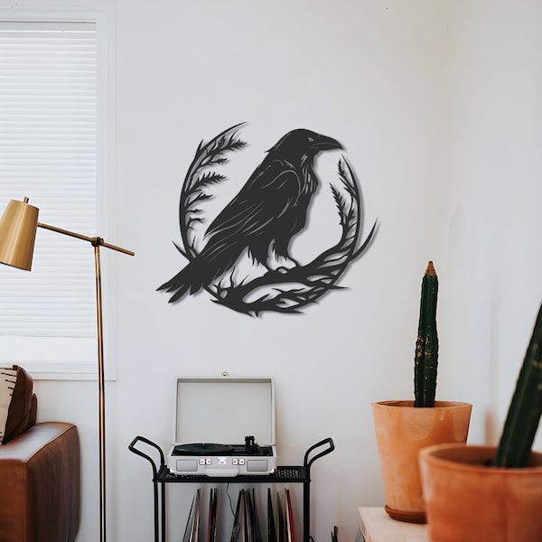 Raven Wall Decor - Etsy