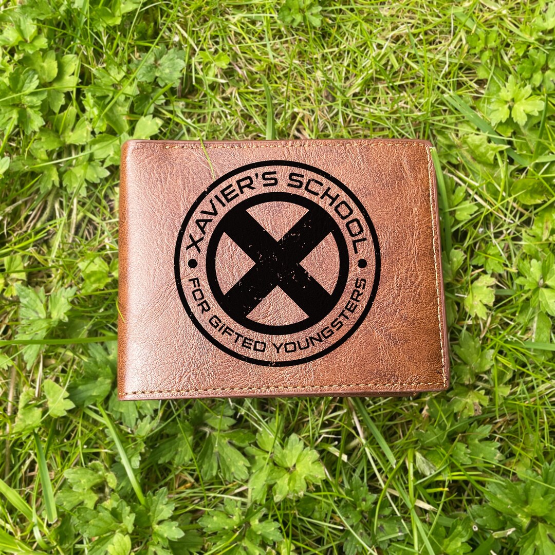 MCU X MEN Logo Logan Custom Leather Wallet weapon X Men Gift Idea ...