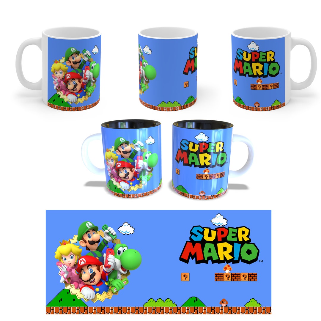 Super Mario MUG TEMPLATE, DIGITAL Download, Super Mario Template ...