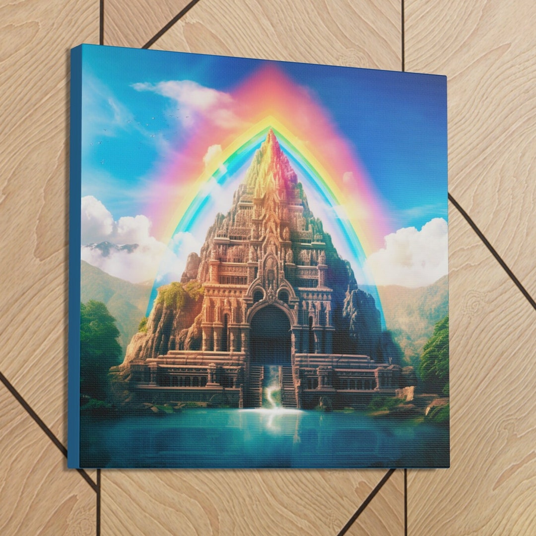 Canvas Mount: Memories of Lemuria - Temple With With Crystal Light ...