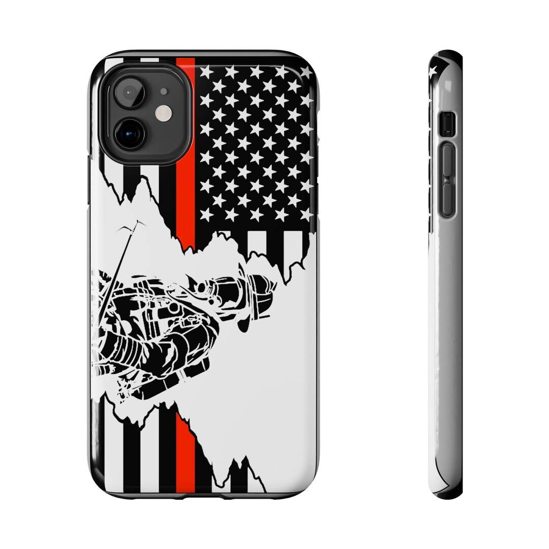 Thin Red Line Firefighter Tough Phone Case | Protective iPhone Case ...