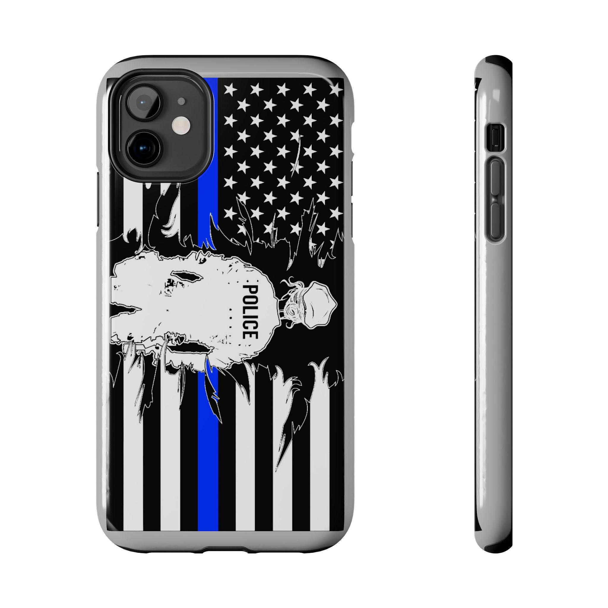 Female Police Officer Thin Blue Line Flag Tough Phone Case - Samsung ...