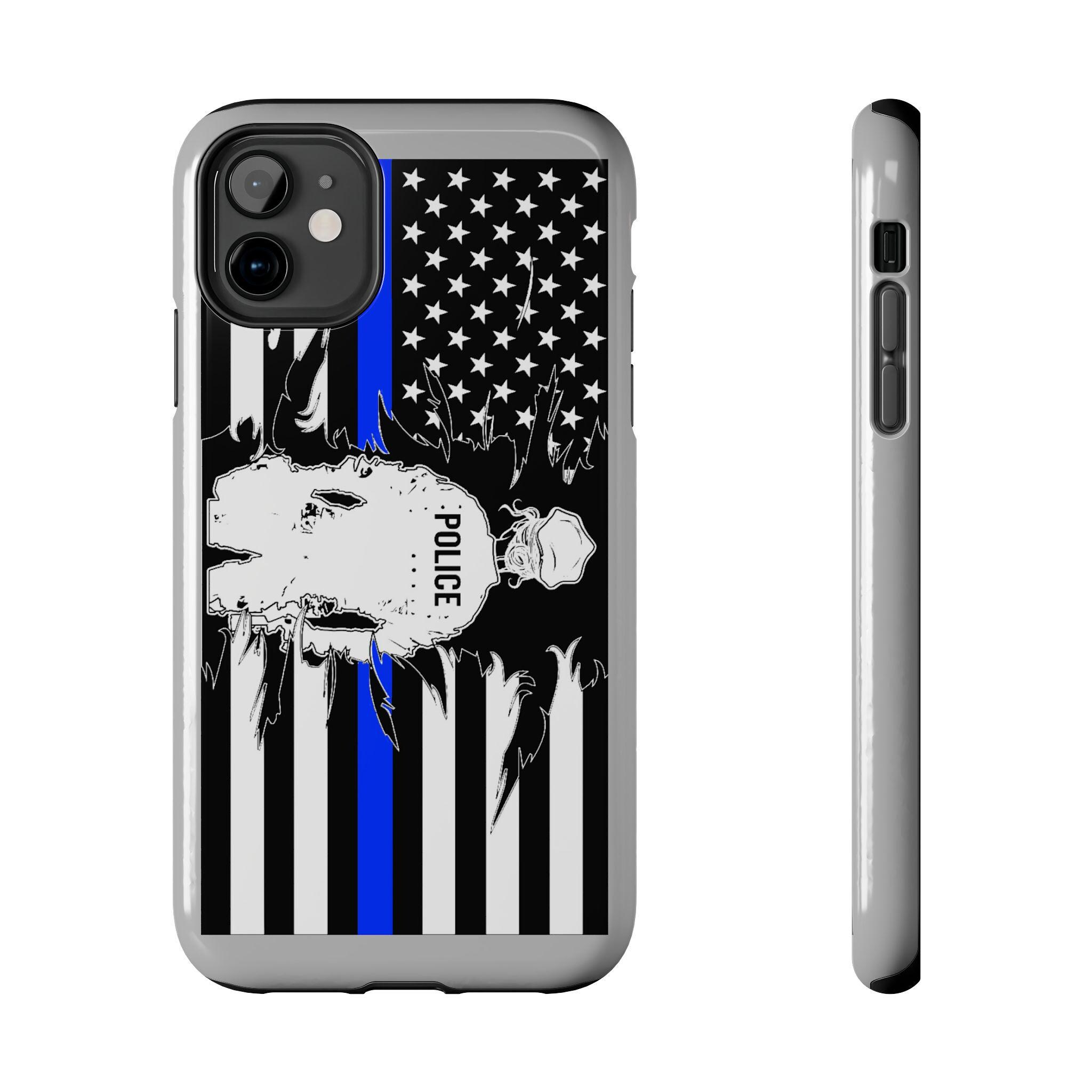 Female Police Officer Thin Blue Line Flag Tough Phone Case - iPhone ...