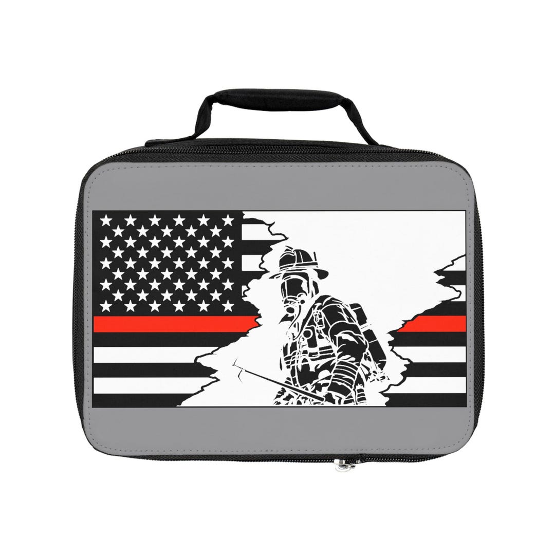 Firefighter Thin Red Line Lunch Bag, First Responder Insulated Tote ...