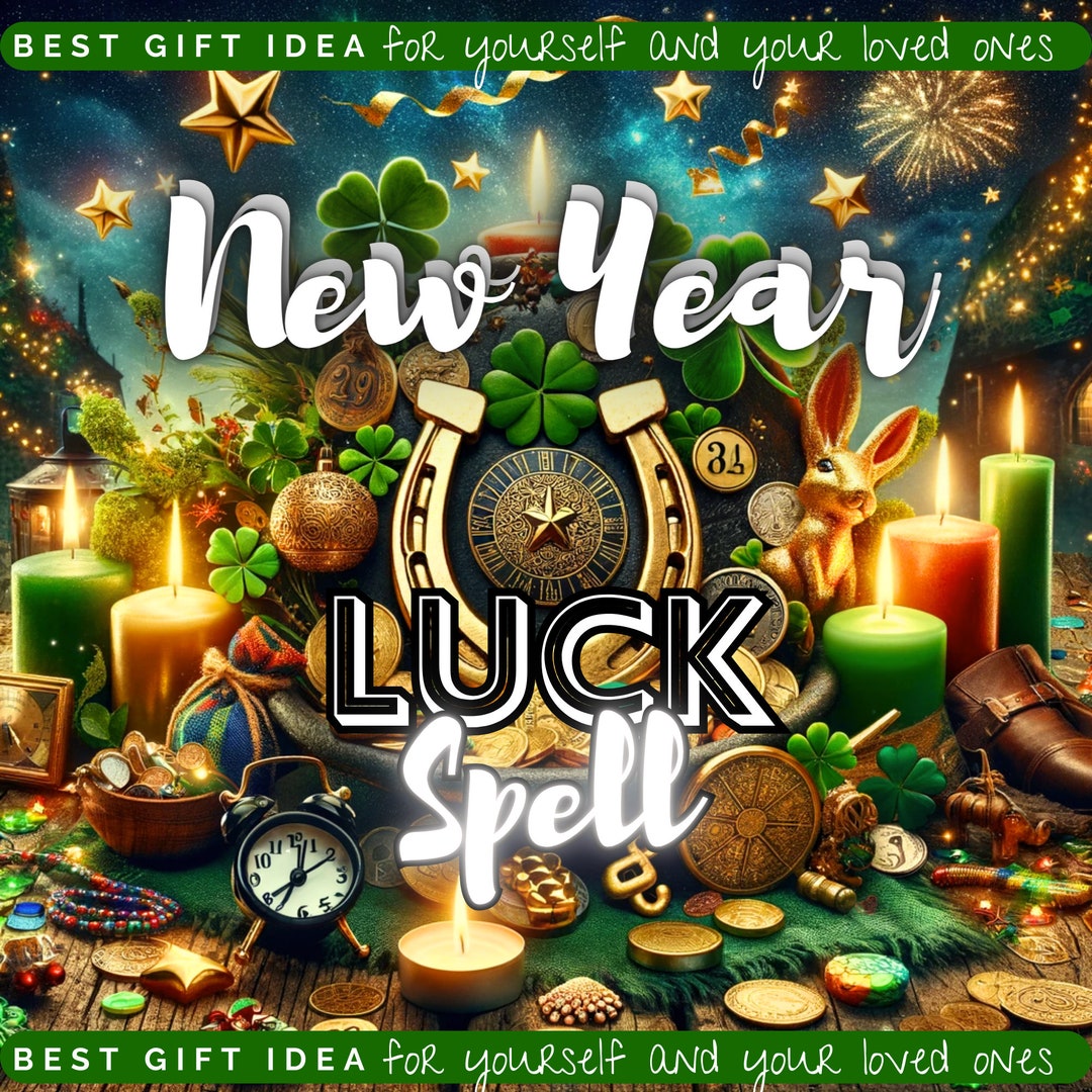 New Year Luck Spell 2024 Fortune & Prosperity Magic Perfect Gift for Success and Happiness ...
