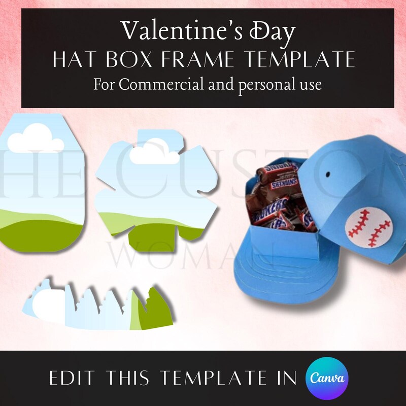 Hat Box Template - Etsy