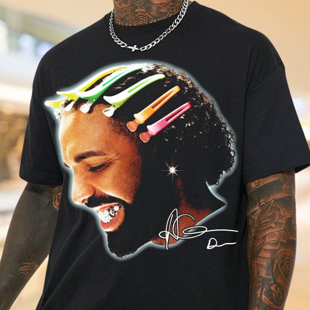 Vintage 90s Drake Hair Clips Tshirt, Zesty Drake Hair Clips Rap Big ...