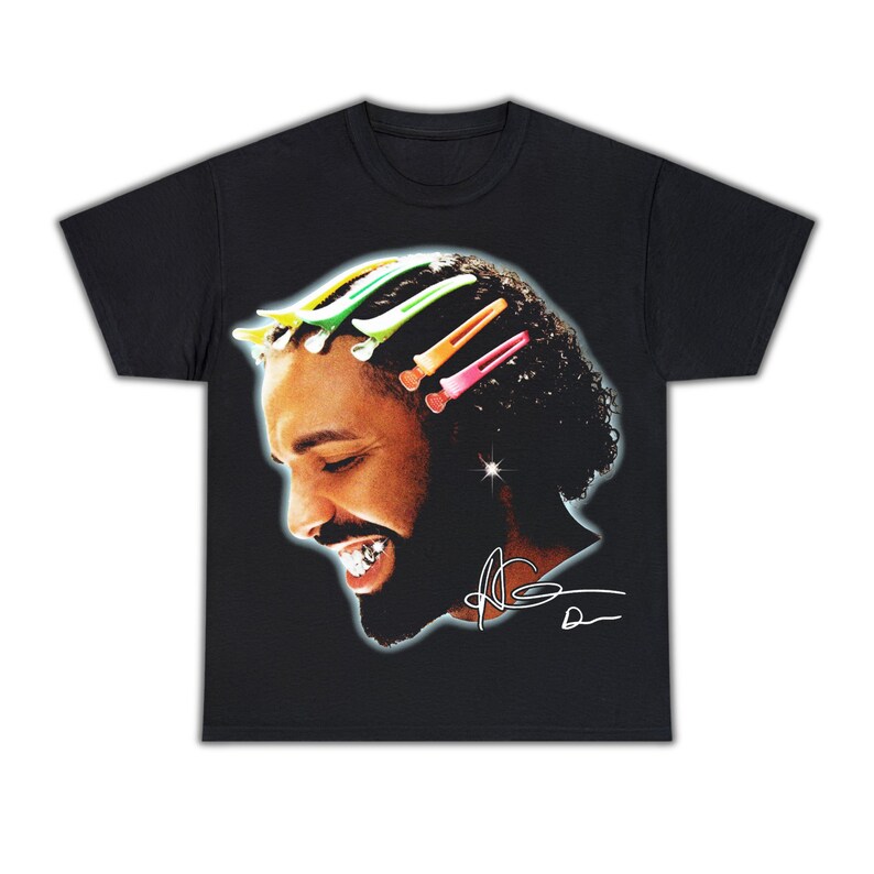 Vintage 90s Drake Hair Clips Tshirt, Zesty Drake Hair Clips Rap Big ...
