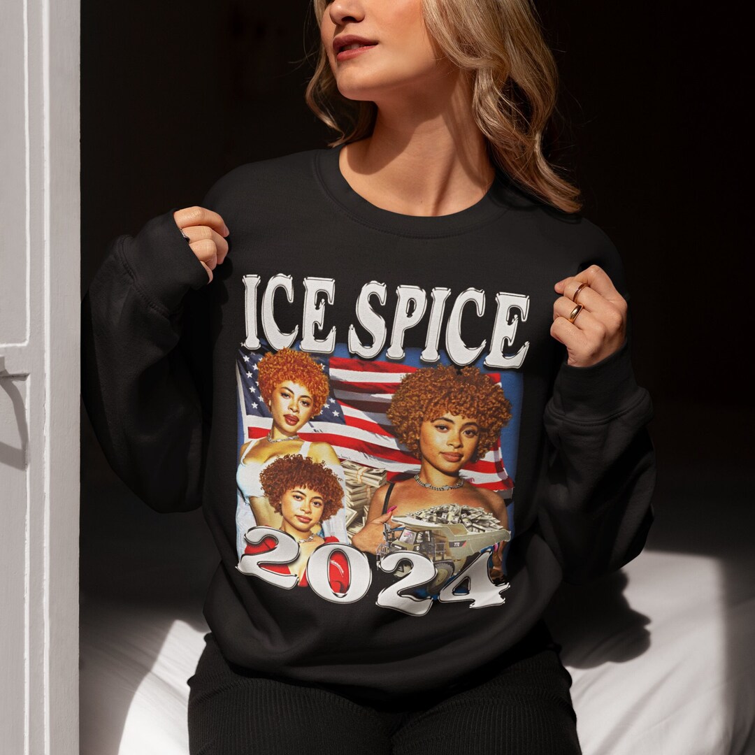 Ice Spice 2024 Crewneck Sweater, Ice Spice Funny Meme, Funny Meme ...