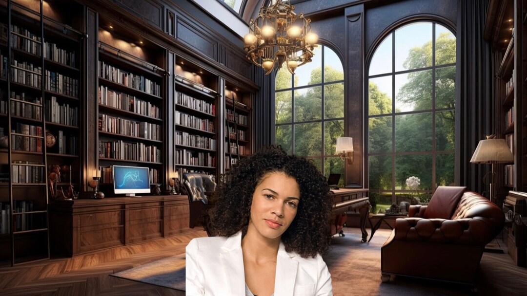 Library Virtual Backgrounds Lawyer/ Law Office Meeting Backdrops for ...