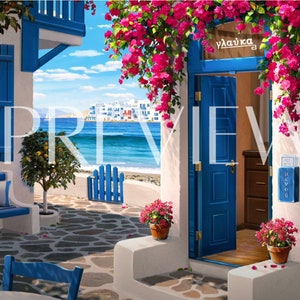 Spring Summer Morning Digital Blossom Lakeside Zoom Background Home ...