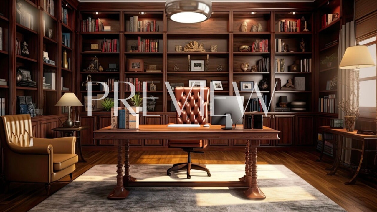 Library Virtual Backgrounds Lawyer / Law Office Leagal Office Meeting ...