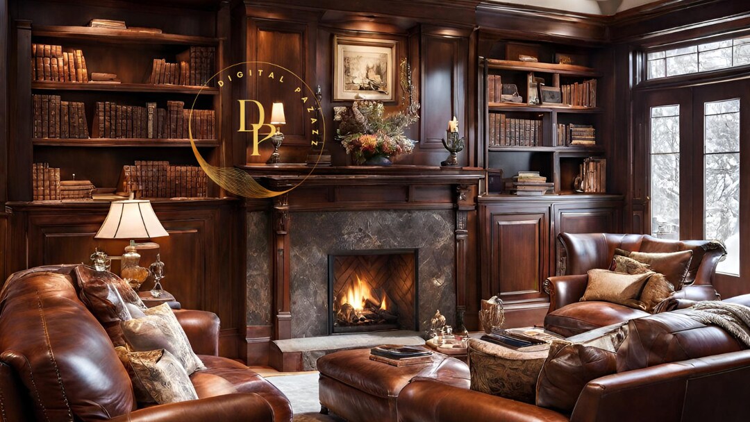 Library Virtual Backgrounds Law Office Lawyer/ Office Meeting Backdrops ...