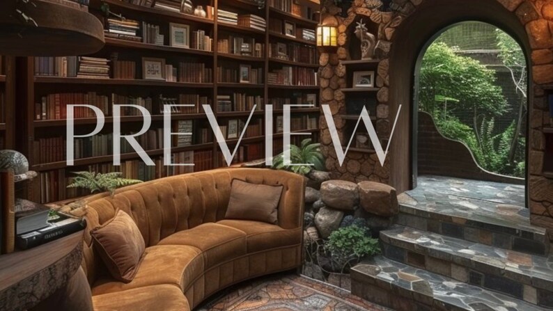 Library Virtual Backgrounds Plants Nature Lawyer/ Law Office Meeting ...