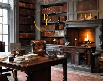 Library Virtual Backgrounds Law Office Lawyer/ Office Meeting Backdrops ...