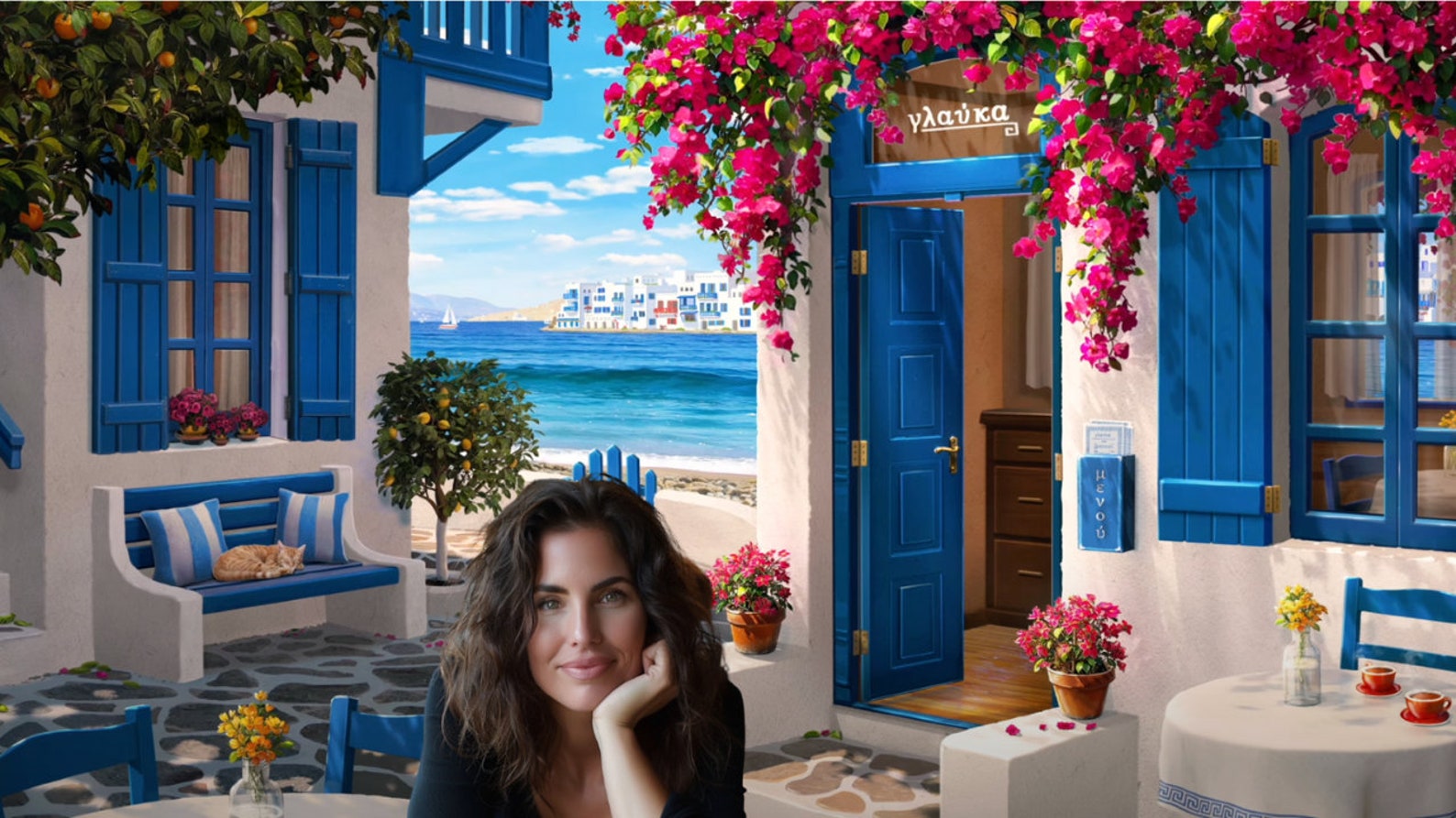 Spring Summer Morning Digital Blossom Lakeside Zoom Background Home ...