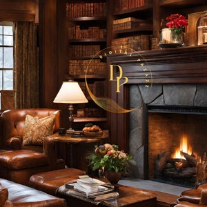 Library Virtual Backgrounds Law Office Lawyer/ Office Meeting Backdrops ...