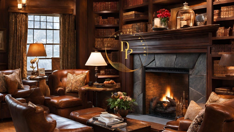 Library Virtual Backgrounds Law Office Lawyer/ Office Meeting Backdrops ...