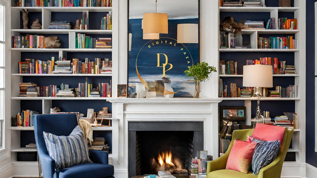 Library Virtual Backgrounds Law Office Lawyer/ Office Meeting Backdrops ...