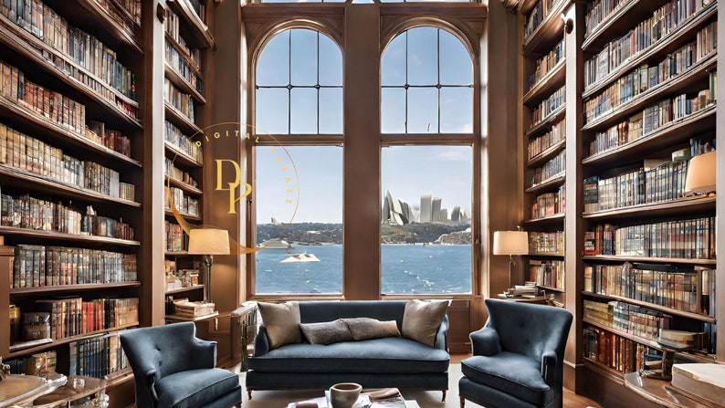 Library Virtual Backgrounds Law Office Lawyer/ Office Meeting Backdrops ...