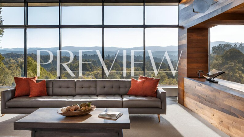 Cozy Sunny Mountain View Home Office Virtual Backgrounds / Office ...