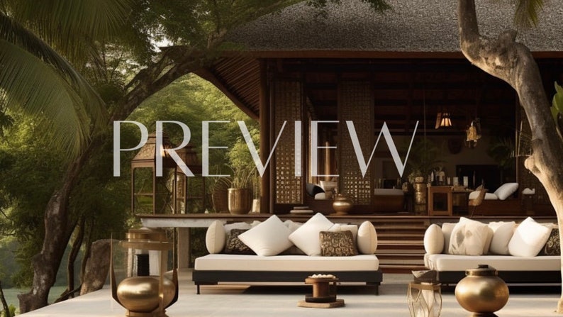 Serene Tropical Retreat Office Meeting Backdrops for Zoom ...