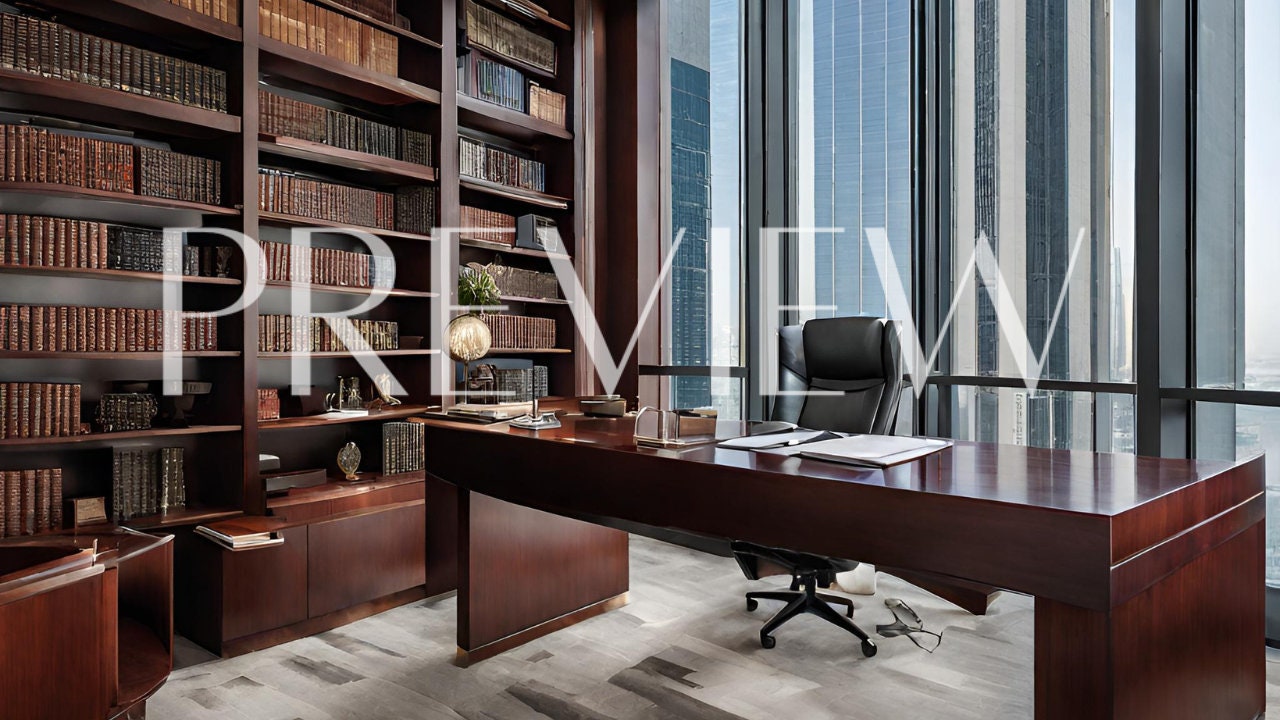 Library Virtual Backgrounds Lawyer / Law Office Meeting Backdrops for ...