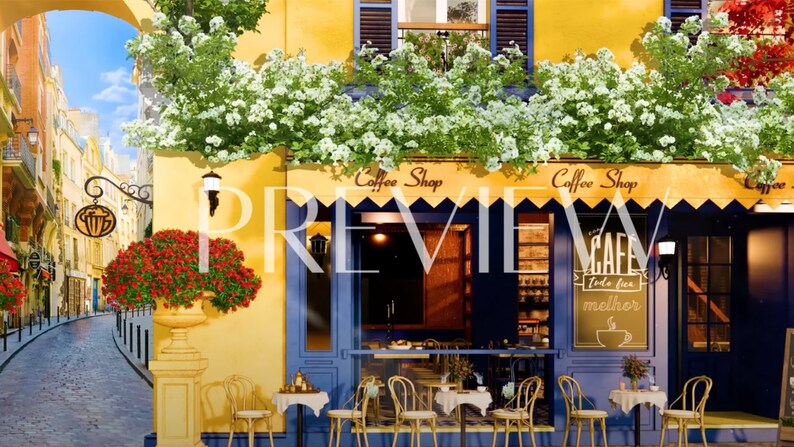 Spring Summer Morning Digital Blossom Flowers Zoom Background Home ...