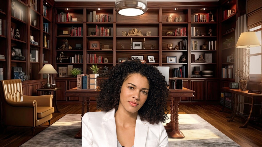 Library Virtual Backgrounds Lawyer / Law Office Leagal Office Meeting ...