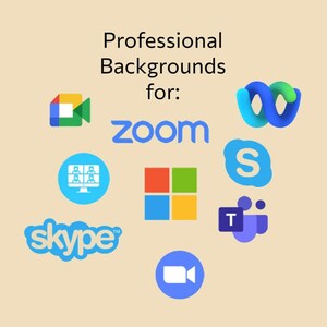 Library Virtual Backgrounds / Office Meeting Backdrops for Zoom ...