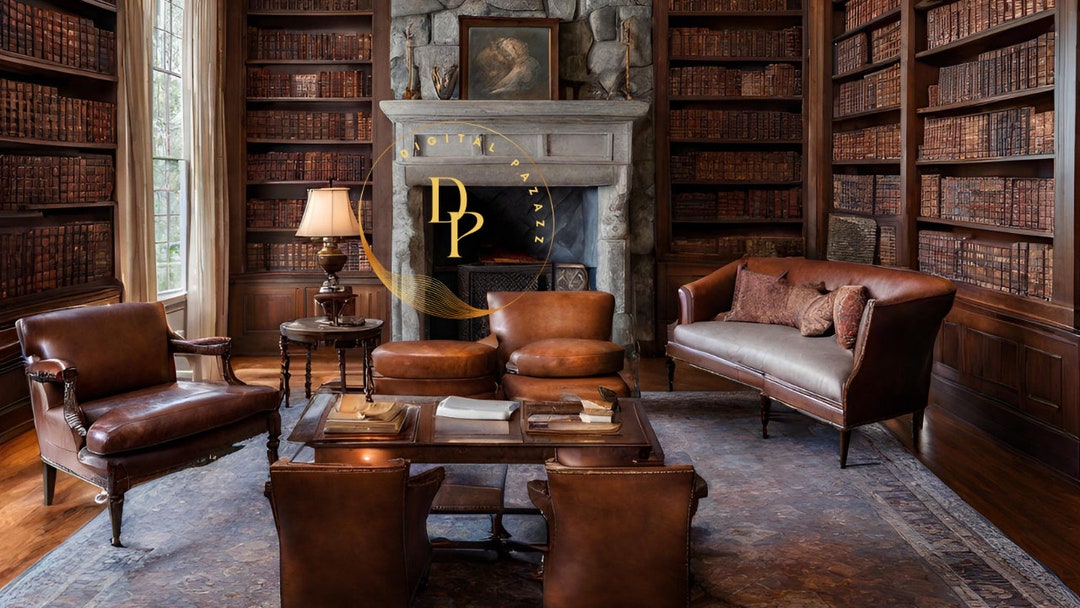 Library Virtual Backgrounds Law Office Lawyer/ Office Meeting Backdrops ...