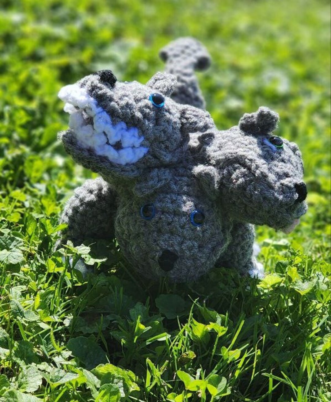 Customizable Amigurumi Cerberus Three-headed Dog Plushie - Etsy