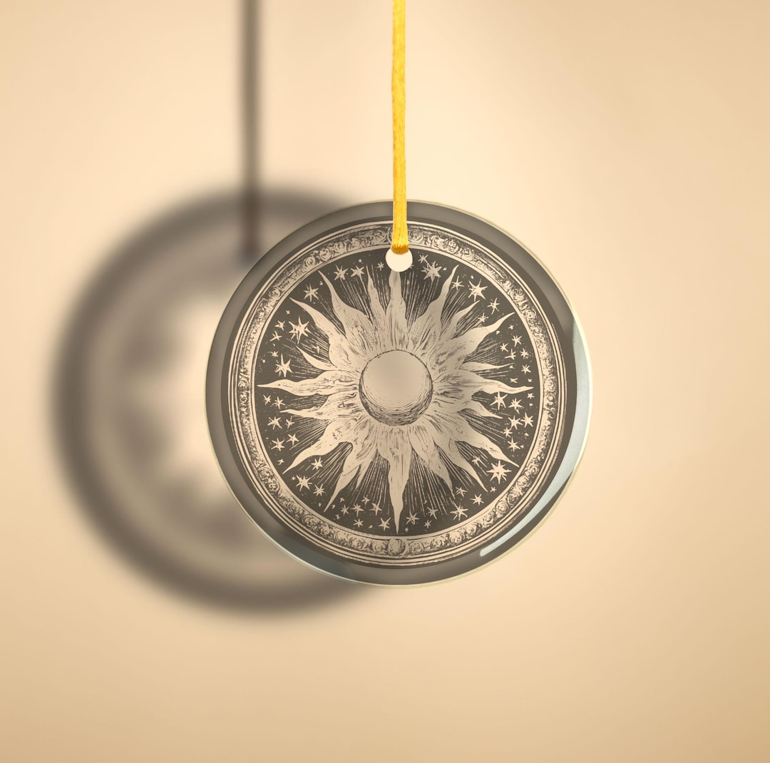 Cosmic Retro Sun With Stars Decor, Vintage Solar Universe Wall Decor ...