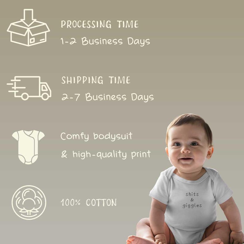 Sh*ts & Giggles Baby Onesie - Newborn Gift, Soft Cotton - Etsy