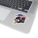 Shiba Black Fur murica Sticker - Etsy