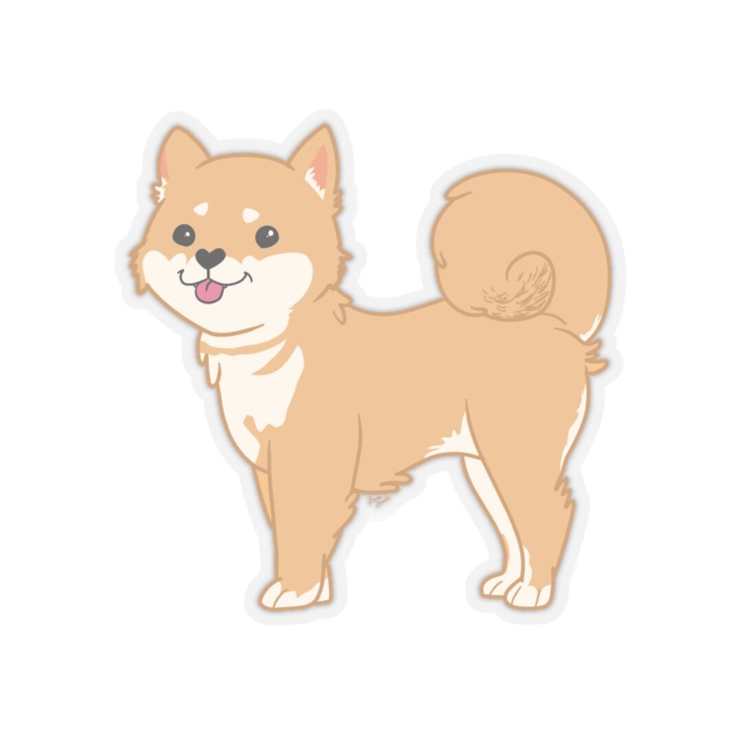 Shiba Toast Fur "blep" Sticker - Etsy