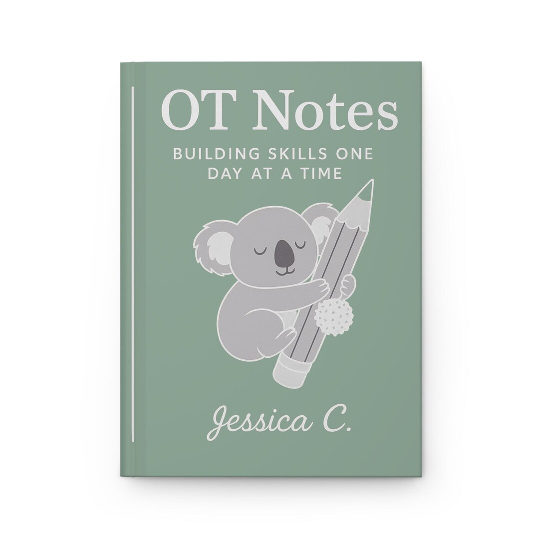Personalized OT Notes Journal, Occupational Therapist Notebook, School ...