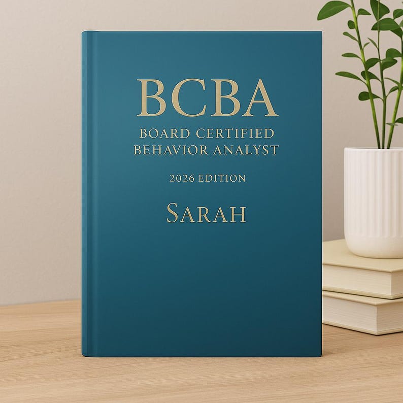 Personalized BCBA Planner 2026 • Custom Hardcover Journal for Behavior ...