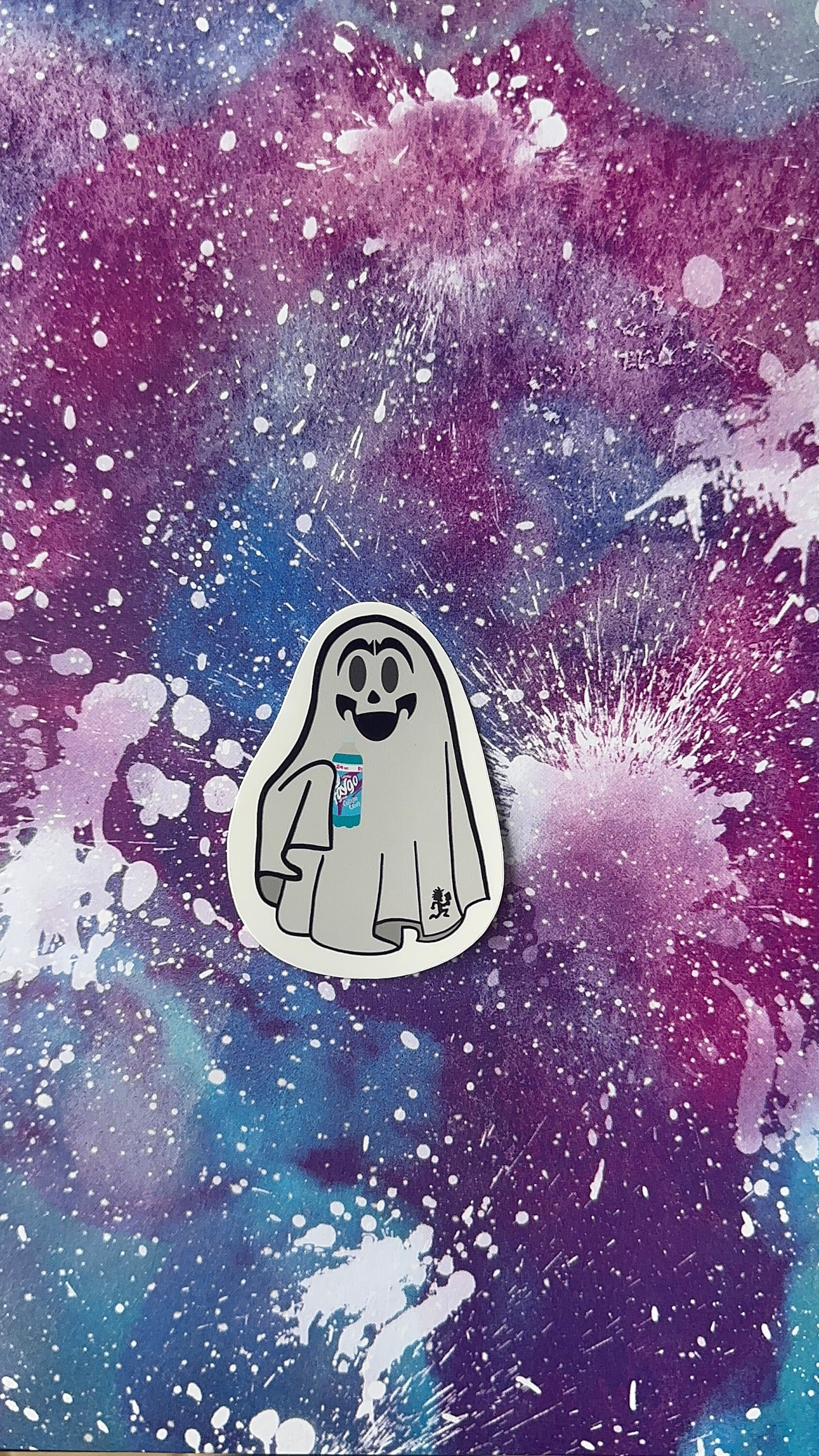 Juggalo Ghost Sticker Clown Ghost Sticker Down With Clown - Etsy