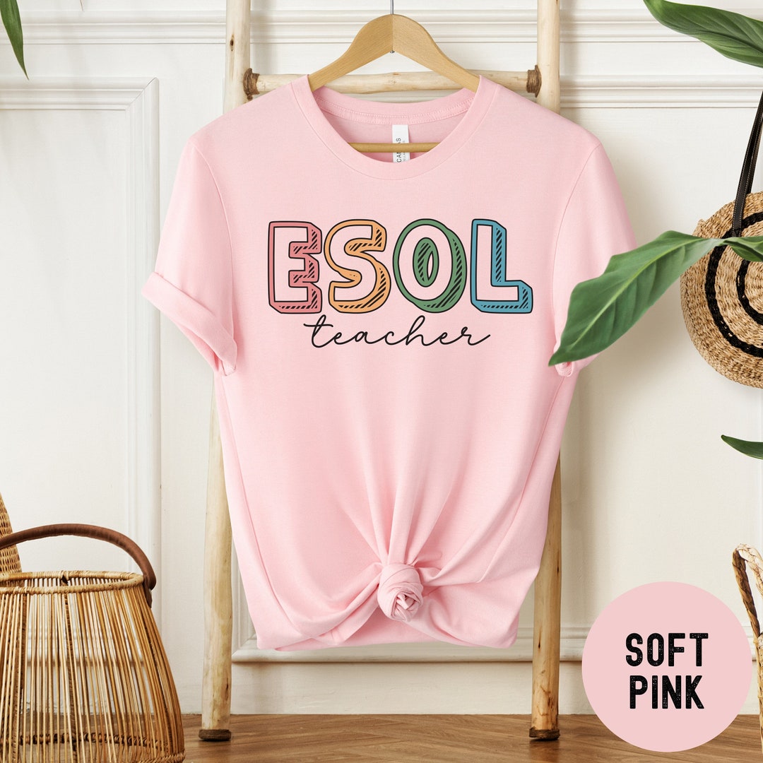 ESOL Teacher Shirt ESL Teacher Shirt Multilingual Teacher Bilingual ...
