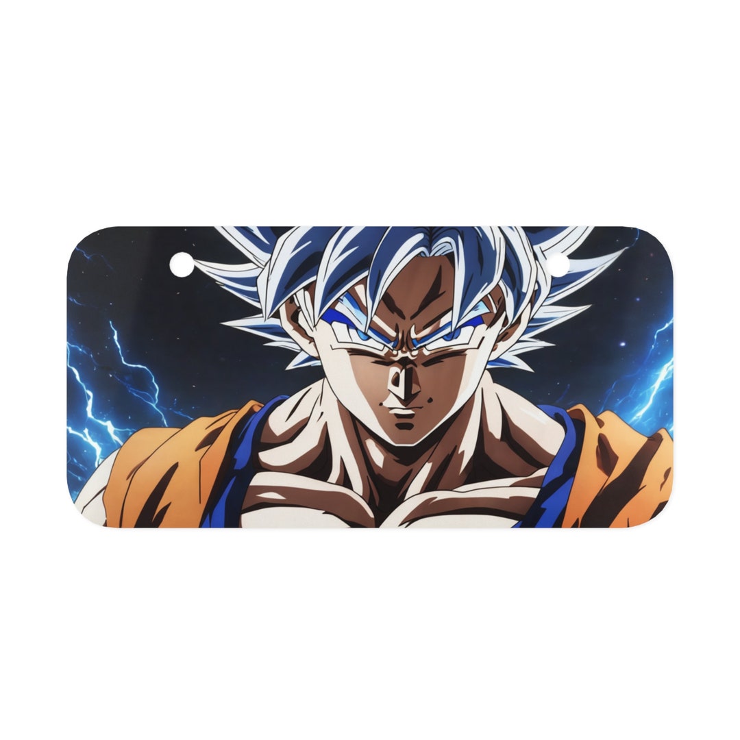 Goku Perfected Ultra Instinct Mini Plate Motorcycle License - Etsy